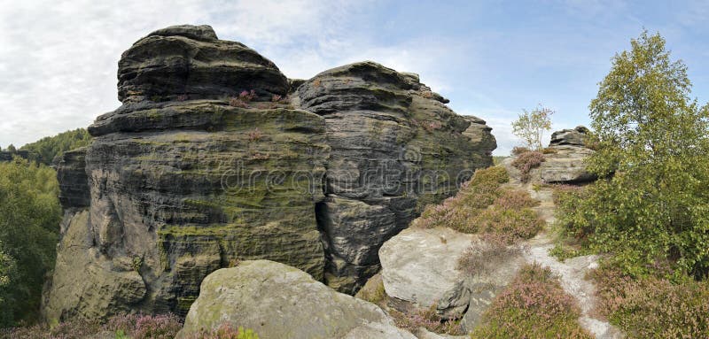 Sandstone Rock City in Bohemia Stock Photo - Image of travel, rock ...