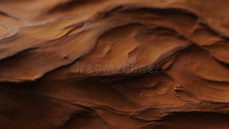 Sandstone Rock Formation Displaying Intricate Wavy Patterns and ...