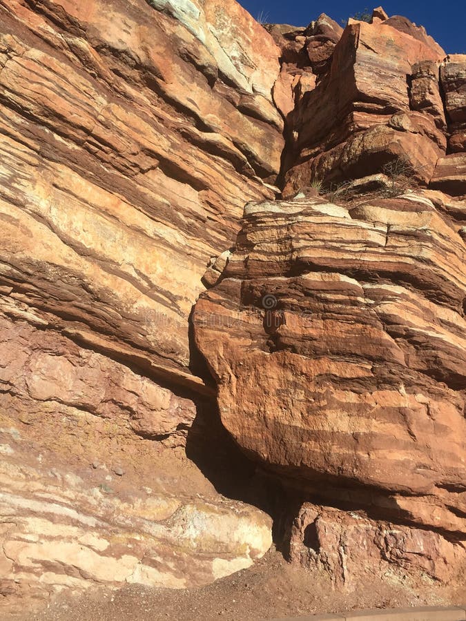 Sandstone Rock Formation in the Front Range of the Rocky Mountains in ...