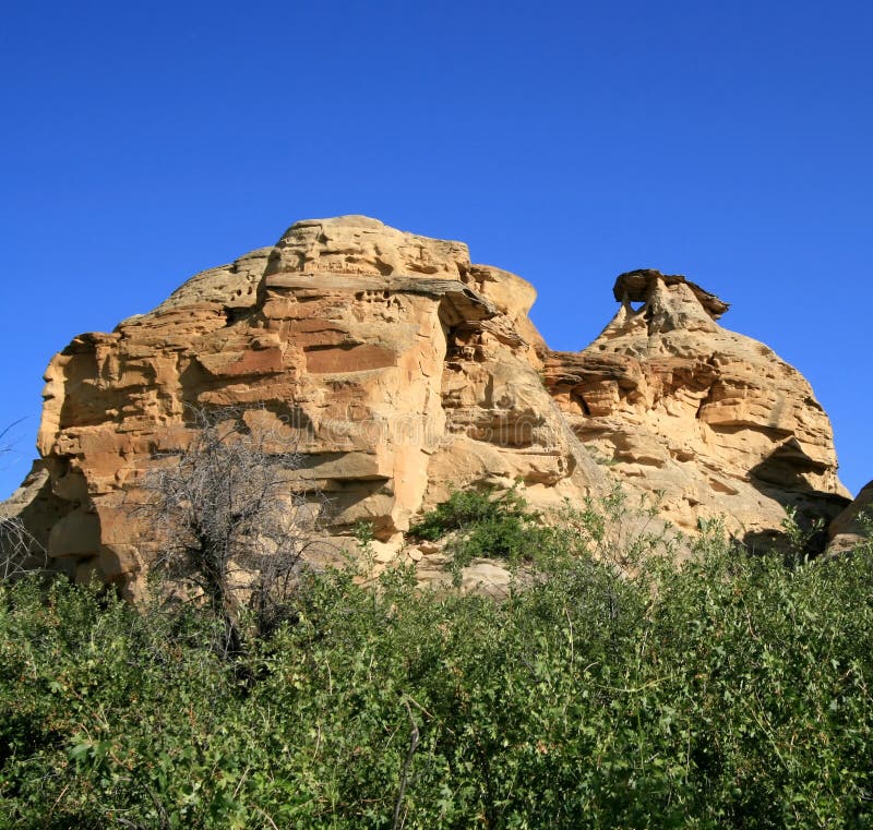 Sandstone Rock Formations stock photo. Image of alberta - 12808262