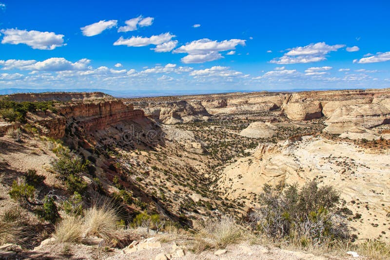 Sandstone Rock Formations As Seen from the Eagle Canyon Overlook on ...