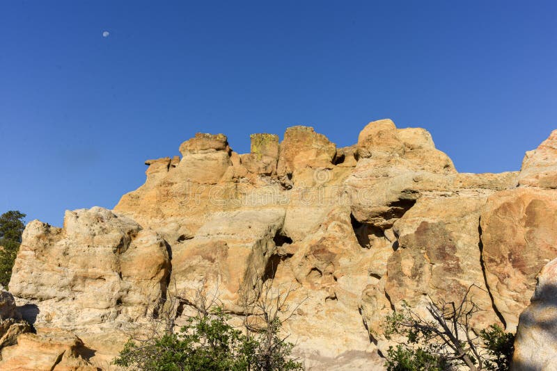 Sandstone Rock Formations in Colorado Stock Image - Image of mudstone ...