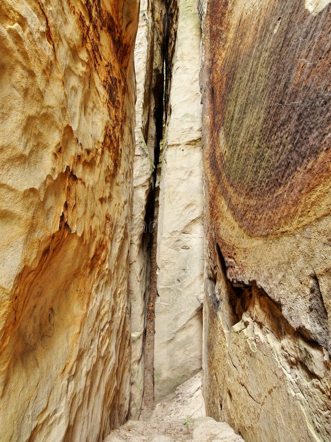 Sandstone Rock - Stone Structure Stock Image - Image of erosion ...