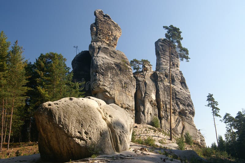 Sandstone rocks. stock photo. Image of arid, adventure - 1913044