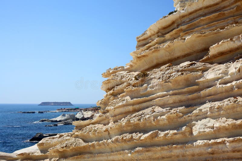 Sandstone rocks in Cyprus stock image. Image of textures - 33674197