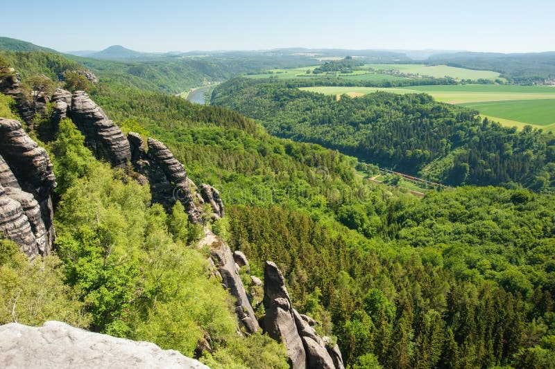 Sandstone rocks stock image. Image of czech, beautiful - 85349247