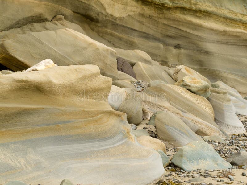 Sandstone Sediment Smoothed and Rounded by Water Stock Photo - Image of ...