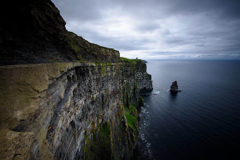 Sandstone and Shale Layer at the Cliff of Moher Stock Photo - Image of ...