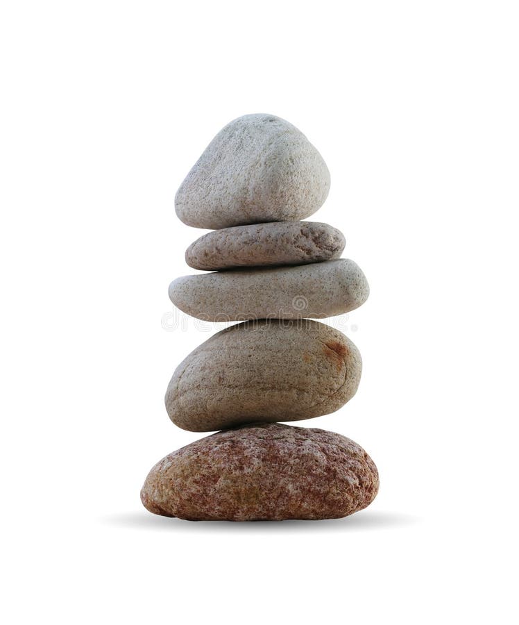 Sandstone are Stacked into a Pyramid Shape Isolated on White Background ...