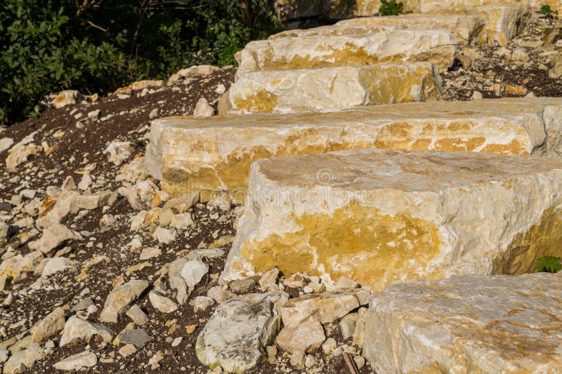 Sandstone stairs stock photo. Image of architecture, details - 13544820