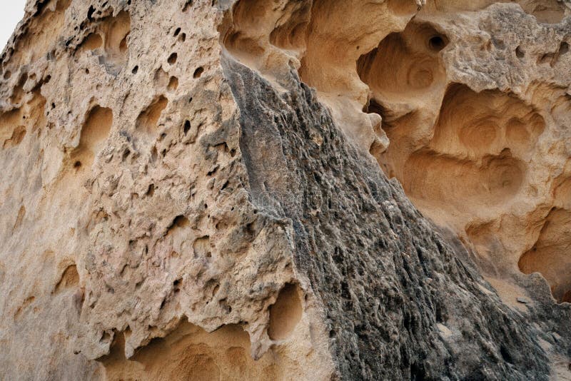 Sandstone stone surface stock image. Image of holes - 261961009