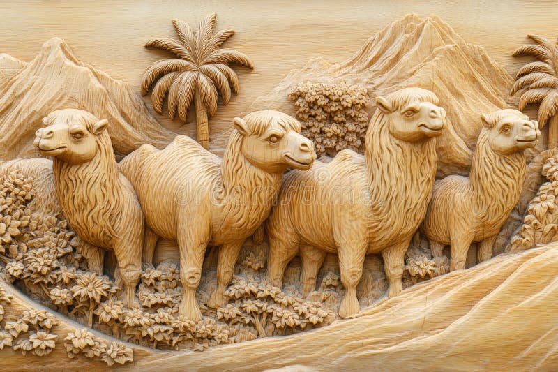 The Sandstone Surface Features Gypsum Molding with Embedded Bronze ...