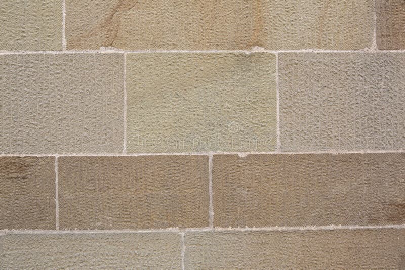 Sandstone Wall Background with Big Blocks Stock Image - Image of ...