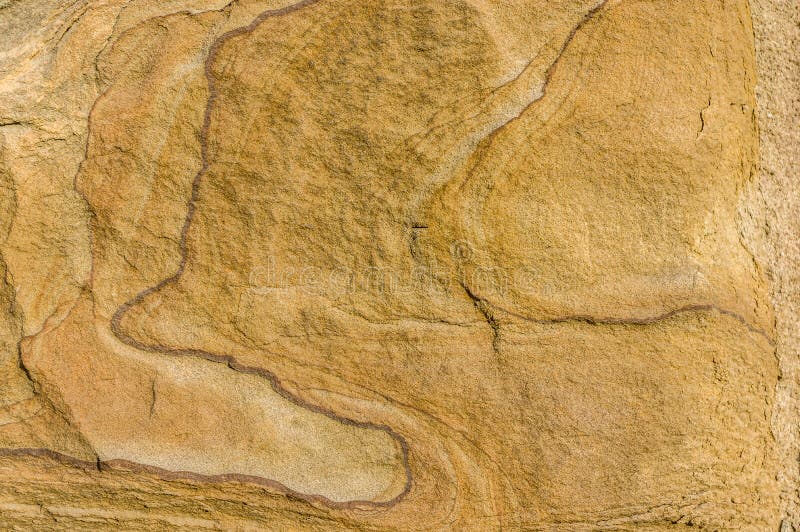 Sandstone Wall, Sandstone with Artistic Patterns Hatching Relief Stock ...
