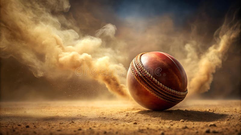 Sandstorm and the Cricket Ball: a Dynamic Encounter AI Generated Stock ...