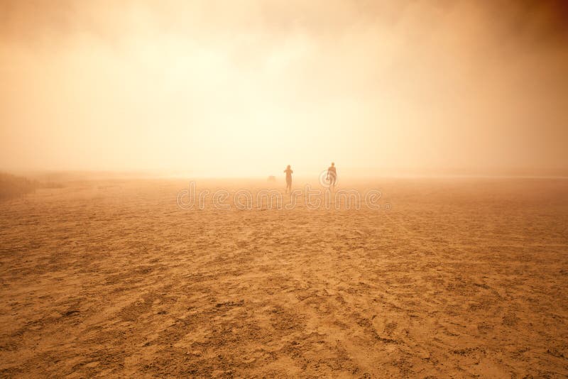 Sandstorm photo stock photo. Image of disaster, people - 25609846