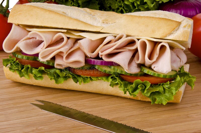Sanduíche submarino foto de stock. Imagem de sucata, branco - 31196992