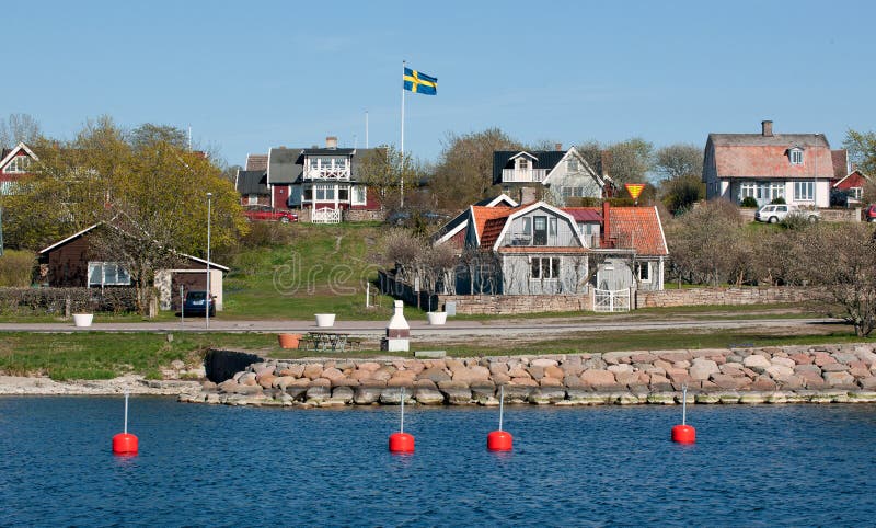 Sandvik village. stock image. Image of coast, activity - 21452847