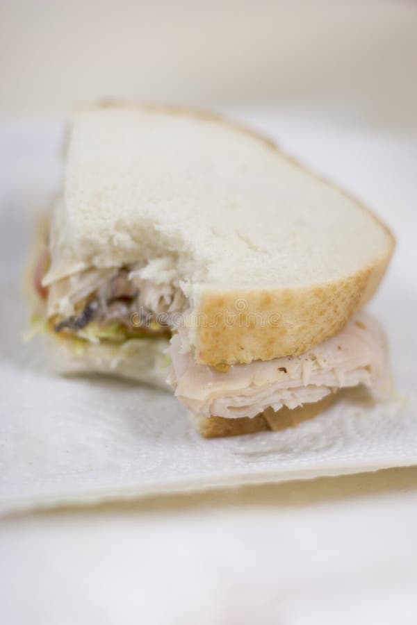 Sandwhich with Bite Taken Out Stock Image - Image of vertical, bite ...