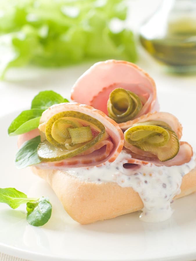Sandwich stock photo. Image of hamon, breakfast, lettuce - 22738146