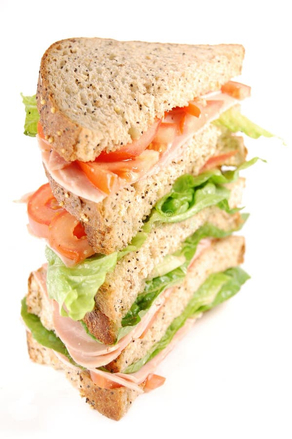 Sandwich stock image. Image of tomatoes, food, bread, lunch - 7664145