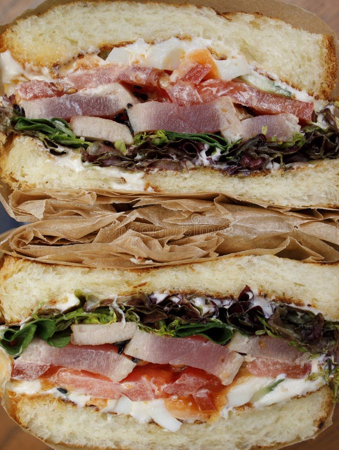 Layered sandwich stock photo. Image of gastronomy, cuisine - 254783606