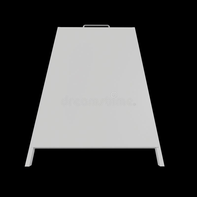 Sandwich Board. Blank Menu Outdoor Display with Clipping Path Stock ...