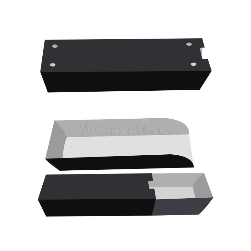 Sandwich Box Template, with 3D, Vector Stock Vector - Illustration of ...