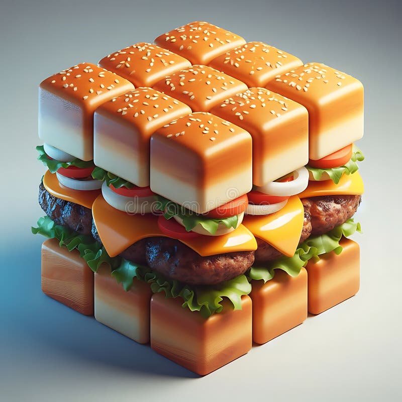 Sandwich with Cheese and Vegetables Stock Illustration - Illustration ...