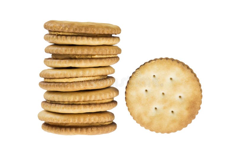 Peanut Butter Cracker Stack Stock Photo - Image of snack, nutritious ...