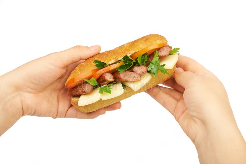 Sandwich in hand stock photo. Image of nosh, cucumber - 60059180