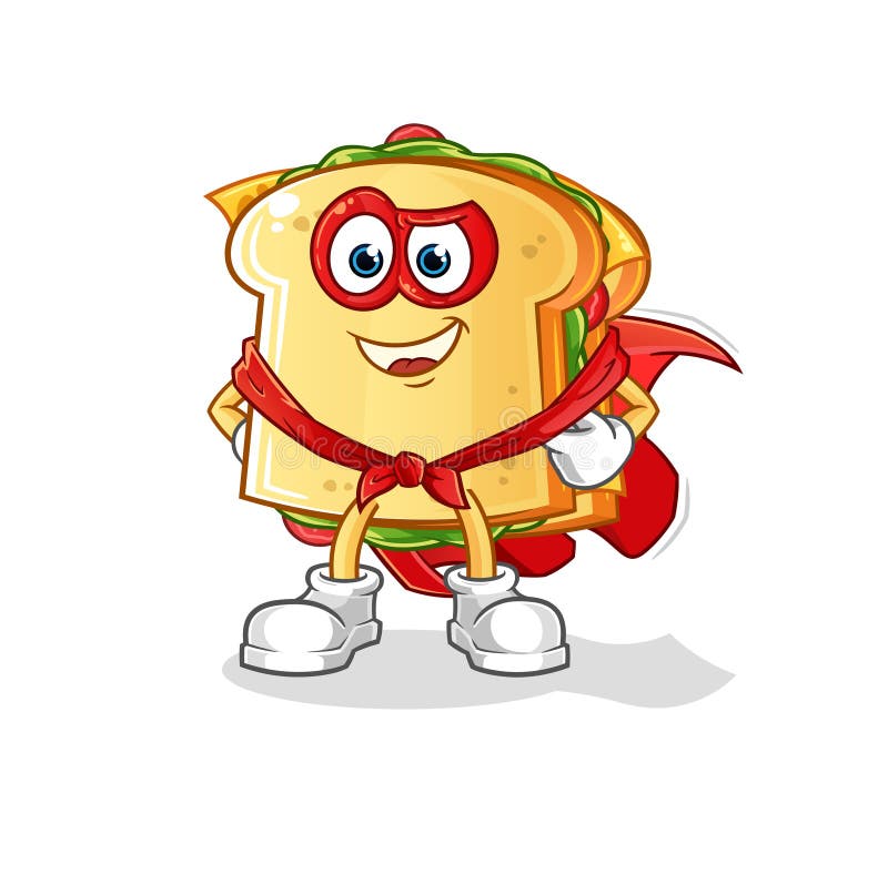 Bread Heroes Vector. Cartoon Character Stock Vector - Illustration of ...