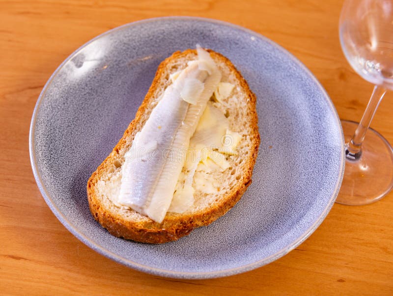 Sandwich with Herring Fish and Butter Stock Photo - Image of closeup, served: 311017830