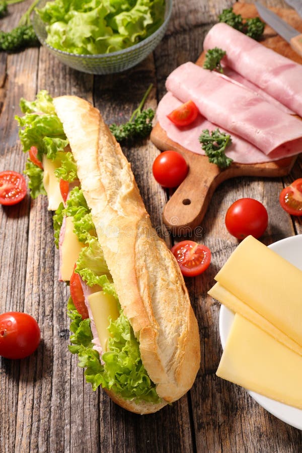 Sandwich with ingredients stock photo. Image of sandwich - 72283206