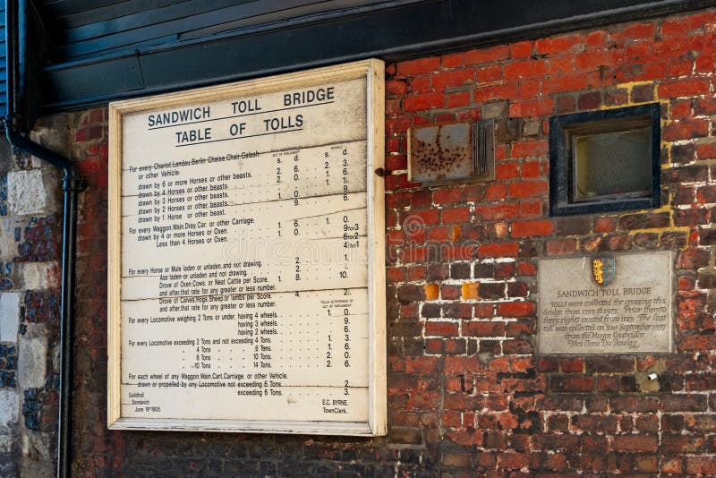 Sandwich Toll Bridge Charges in Sandwich Kent on September 29, 2005 ...