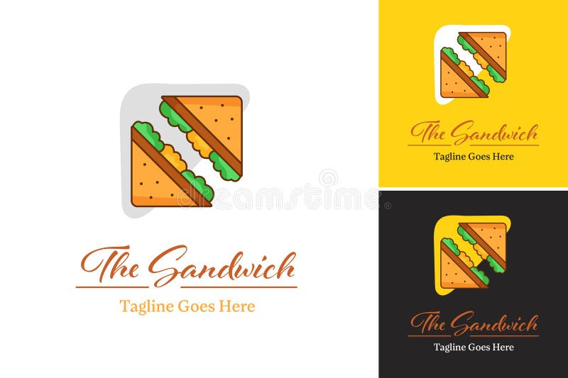 Sandwich Logo. Creative Sandwich Vector Illustration Logo Design Stock ...