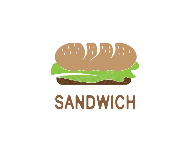 Sandwich Logo Design Vector Illustration Stock Illustration ...