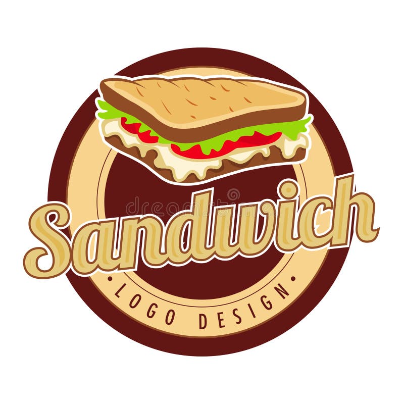 Sandwich Logo Vector Design Template Basic RGB Stock Illustration ...