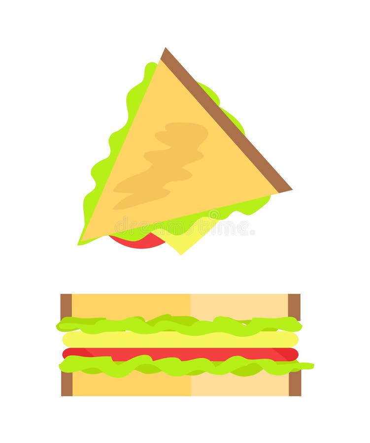 Triangle Sandwich Clipart No Background
