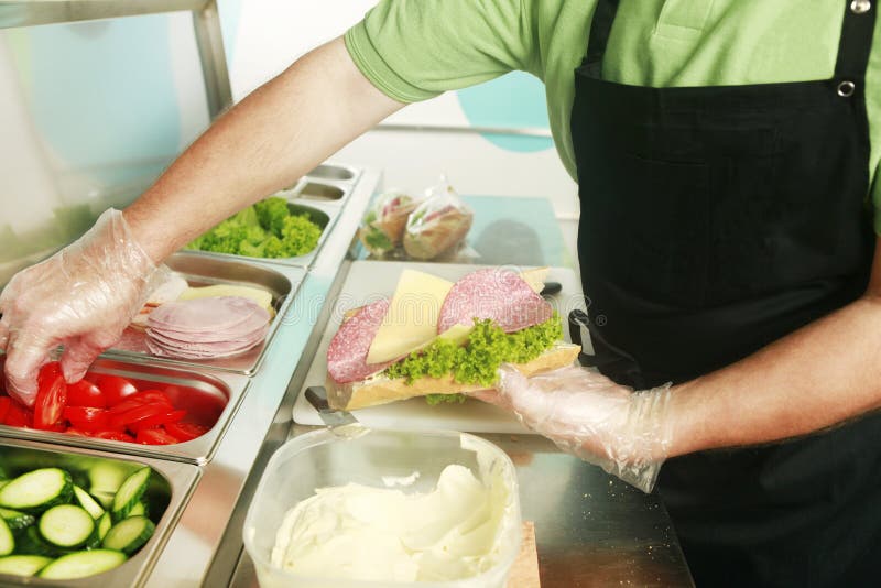 Sandwich is made stock photo. Image of prepared, lunch - 47556968