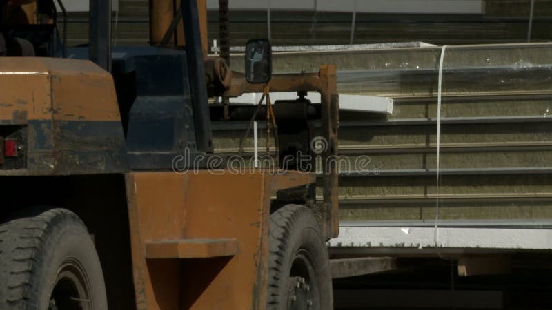Sandwich Panel Outdoor Loading Video Stock Video - Video of assemble ...