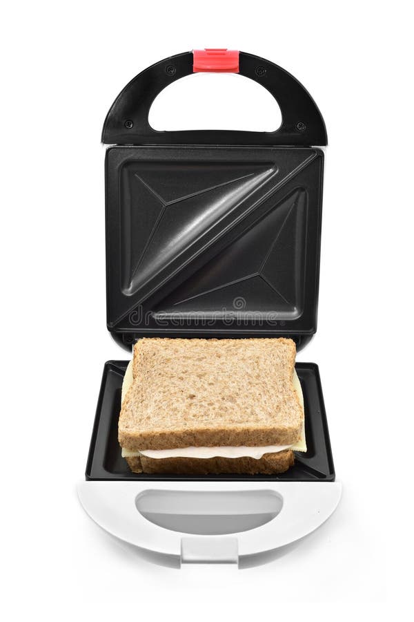 Sandwich in a Sandwich Toaster Stock Photo - Image of preparation ...
