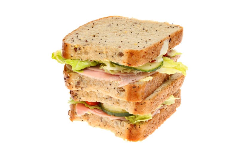 Sandwich Stack stock image. Image of roasted, white, turkey - 13038487