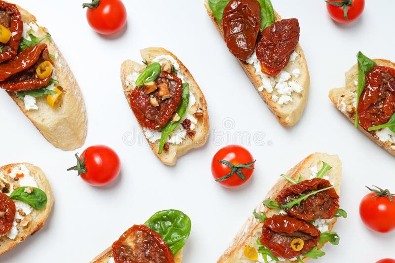 Sandwich with Sun-dried Tomato - Tasty Snack Concept Stock Image ...