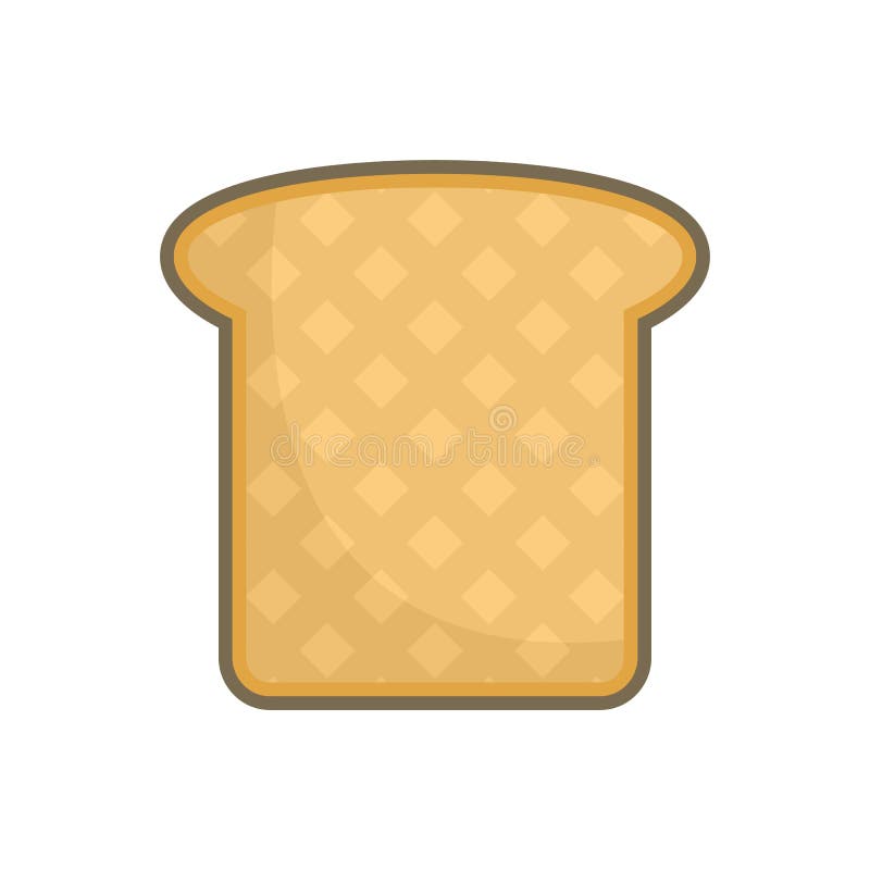 Toast Icon In Different Style Vector Illustration. Two Colored And ...