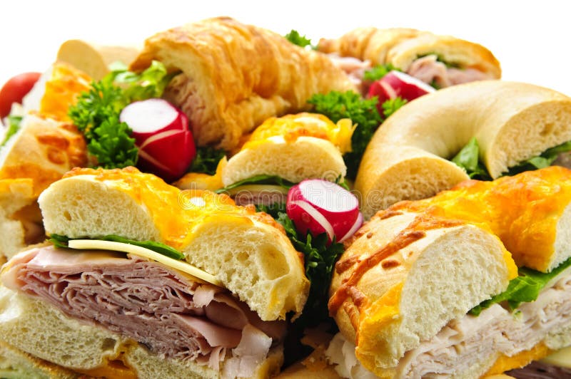 Sandwich tray stock photo. Image of fresh, catering, cafe - 10635478