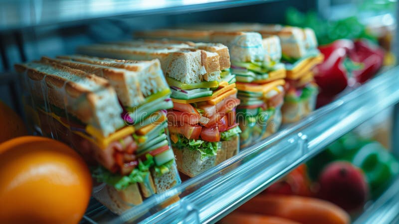 Sandwiches Deli Display Fridge Stock Photos - Free & Royalty-Free Stock ...