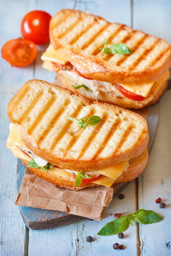 Sandwiches. stock image. Image of table, baguette, lunch - 36558597