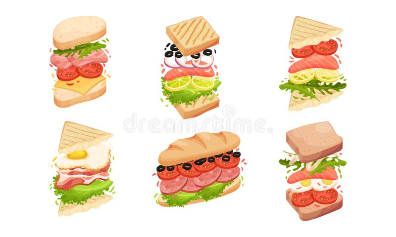 Multiple Sub Sandwiches Stock Illustrations – 4 Multiple Sub Sandwiches ...