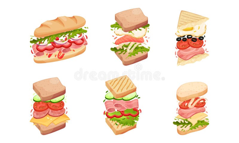 Multiple Sub Sandwiches Stock Illustrations – 4 Multiple Sub Sandwiches ...